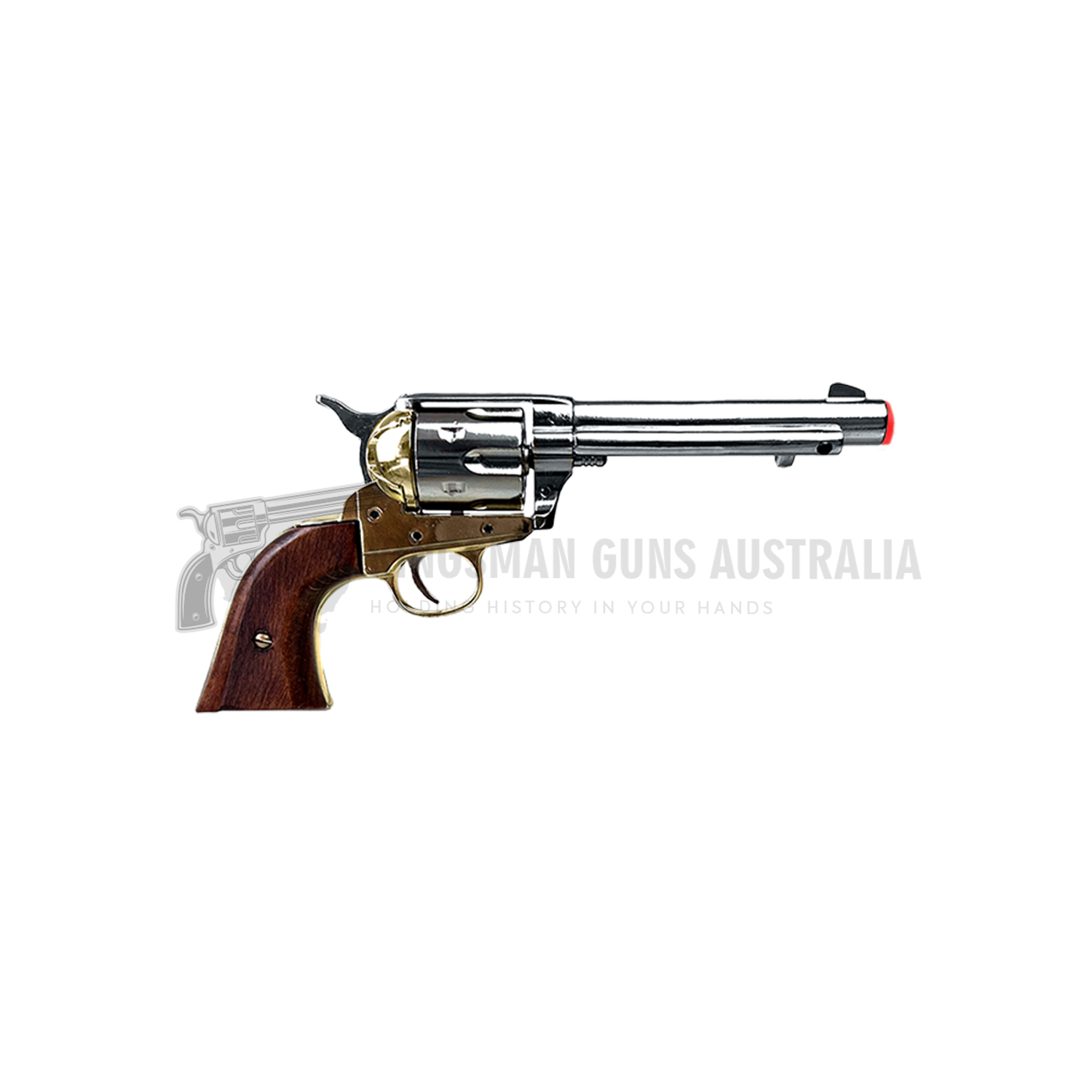 Kolser Replica REVOLVER PEACEMAKER COLT 45 5’5? USA 1873 – NICKEL WOOD ...